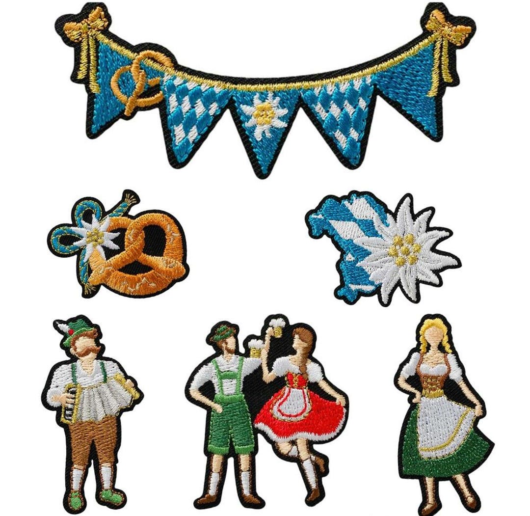 Mono-quick 0846x Traditional Costume Applique, Beer Festival Iron-on Patch, Bavarian Patches ...
