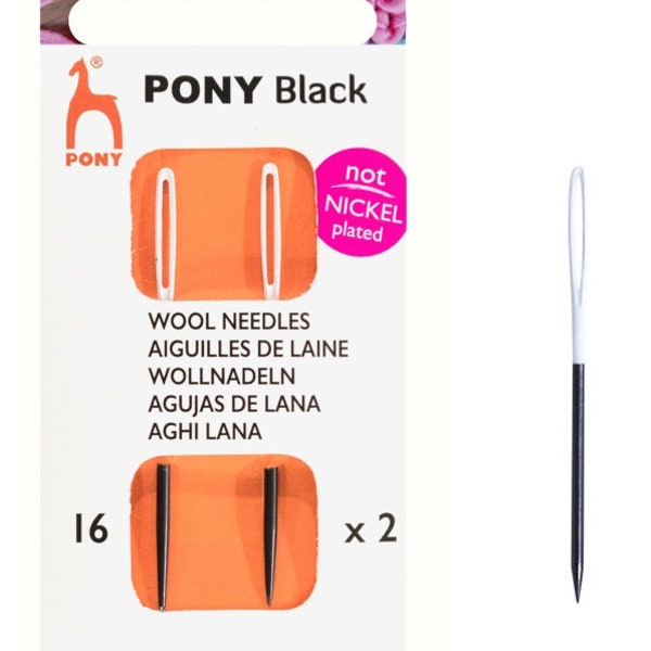 Pony Black Cross Stitch Needles - Etsy