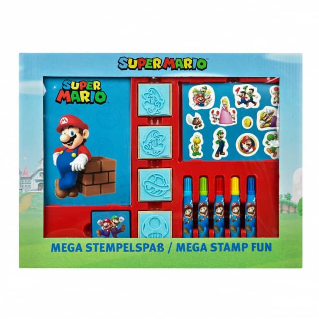 Super Mario Mega Stamping Fun, Stamp and Painting Set by Mario, Luigi ...