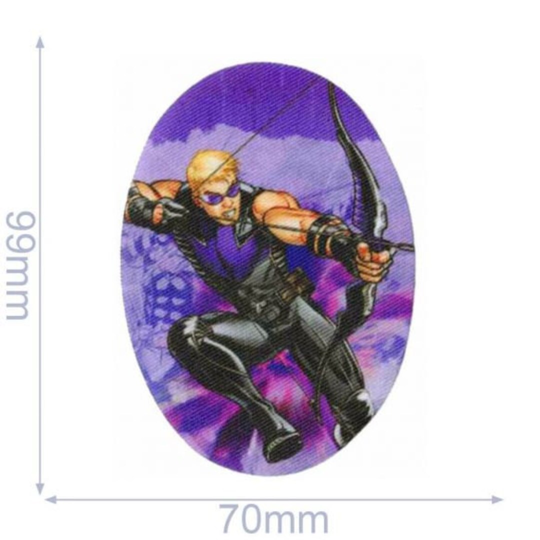 HKM 33916 Hawkeye Patch Oval, Iron-on Patch, Marvel Avengers - Etsy