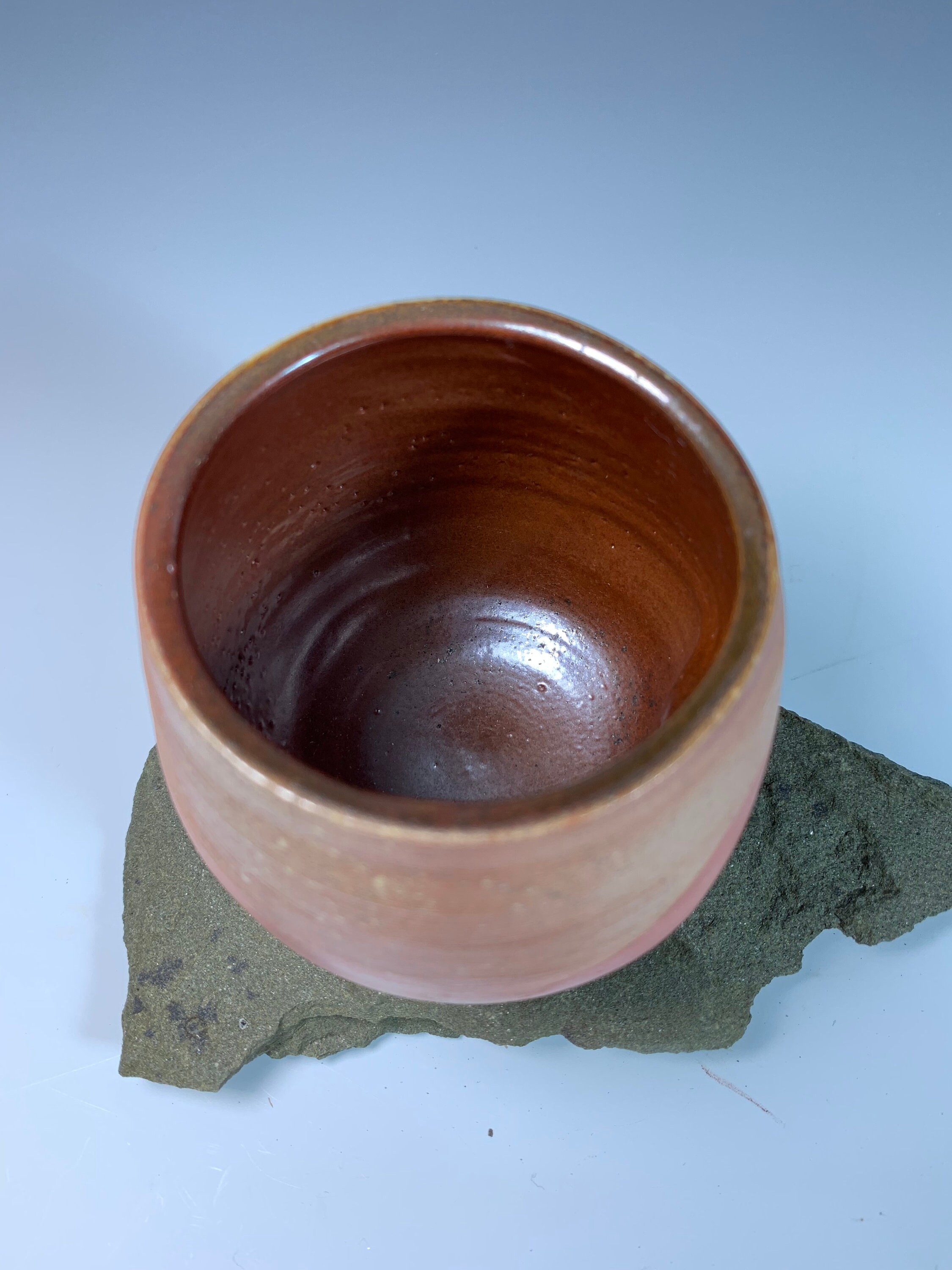 Woodfired Porcelain Indent Cup - Etsy UK