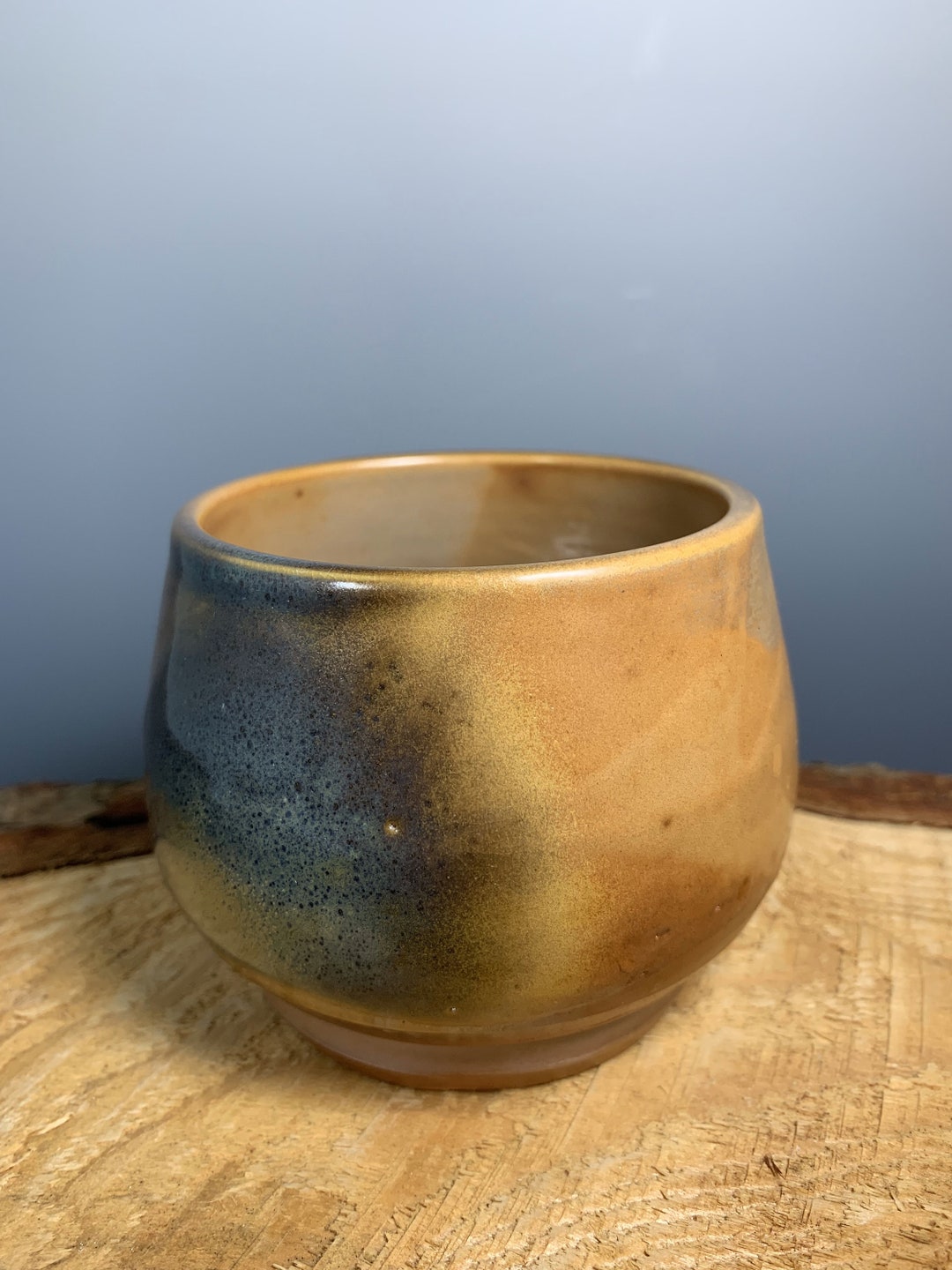 Woodfired Porcelain Blue Rutile Shino Cup - Etsy
