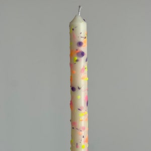 10 Neon Splatter Candle Set - Etsy