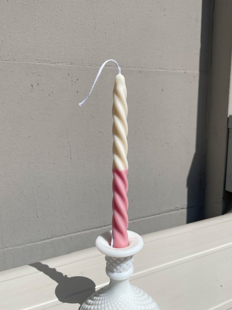 Two Toned Taper Candle - Etsy