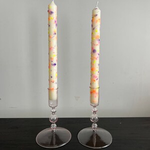 10 Neon Splatter Candle Set - Etsy