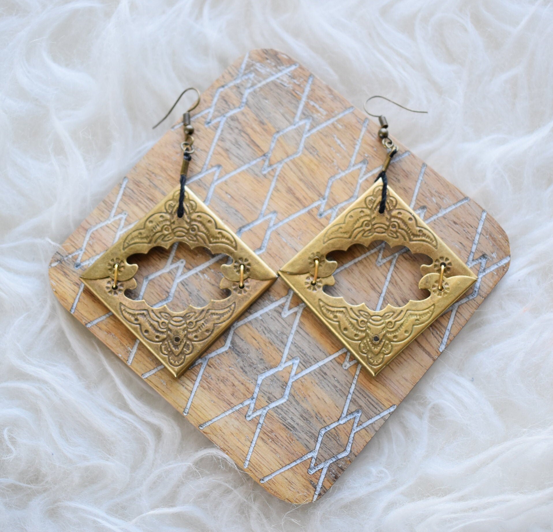 Eccentric Metal Earring, Industrial Earring, Copper Earring, Boho Chic ...