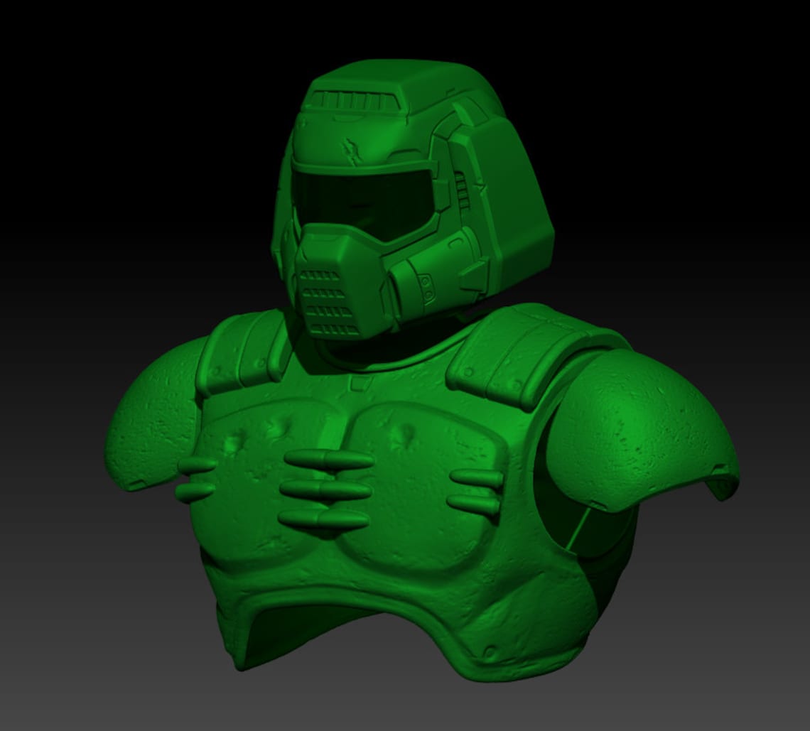Original Doom Suit 3D Cosplay Kit Stl | Etsy