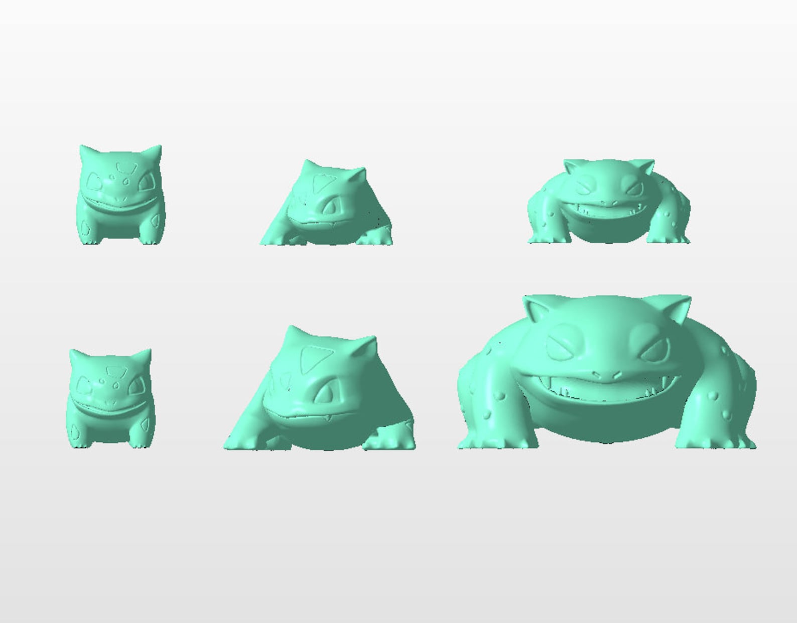Pokemon Bulbasaur Ivysaur Venusaur Planter Set - Etsy