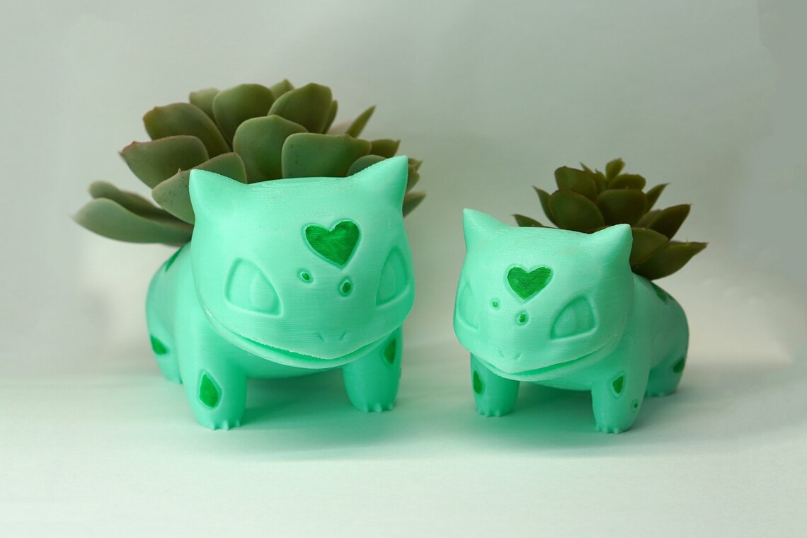 Pokemon Valentines Special Pink Bulbasaur Planter - Etsy