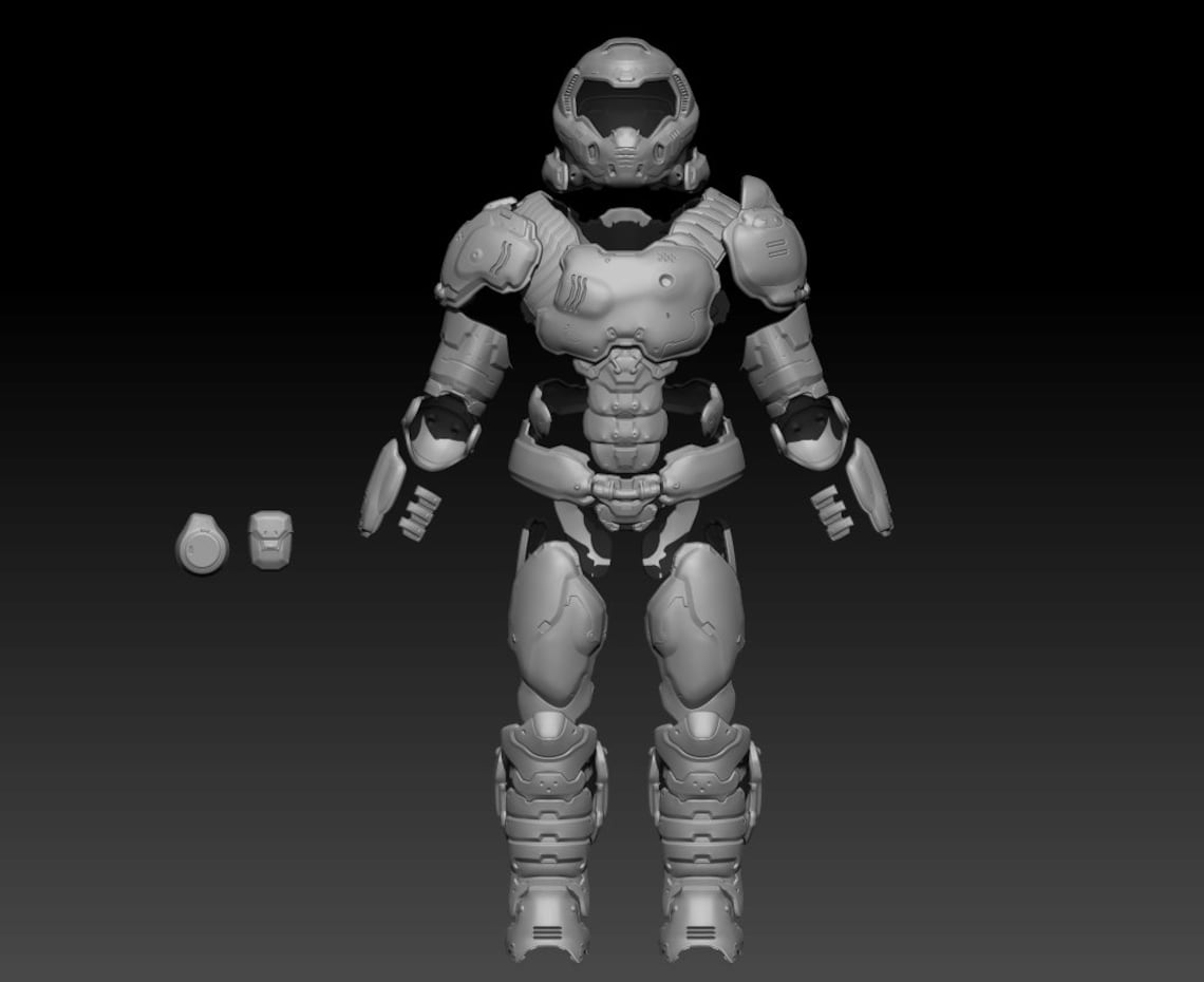 Doom Suit 3D Cosplay Kit Digital Stl | Etsy Canada