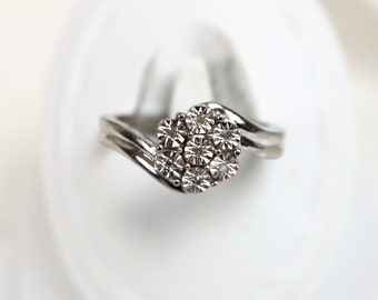 Diamond Chip Ring | Etsy