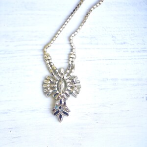Vintage Elaborate Crystal Rhinestone Pendant Necklace - Etsy