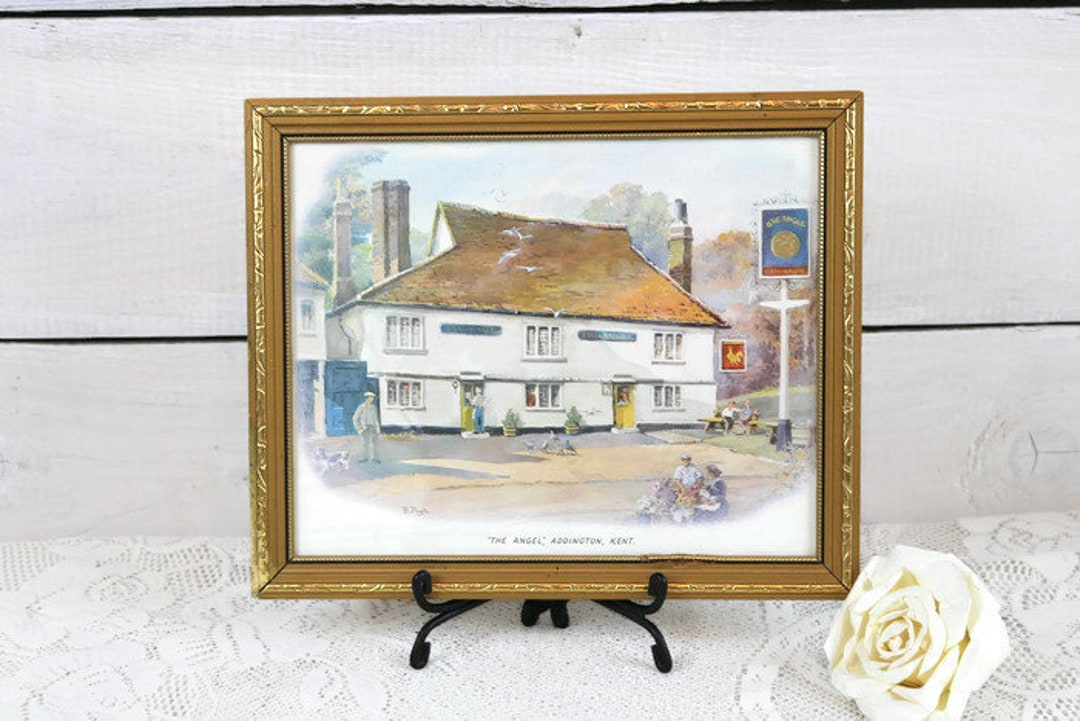 The Angel Old English Pub, Framed Print the Angel, Addington Kent by B ...
