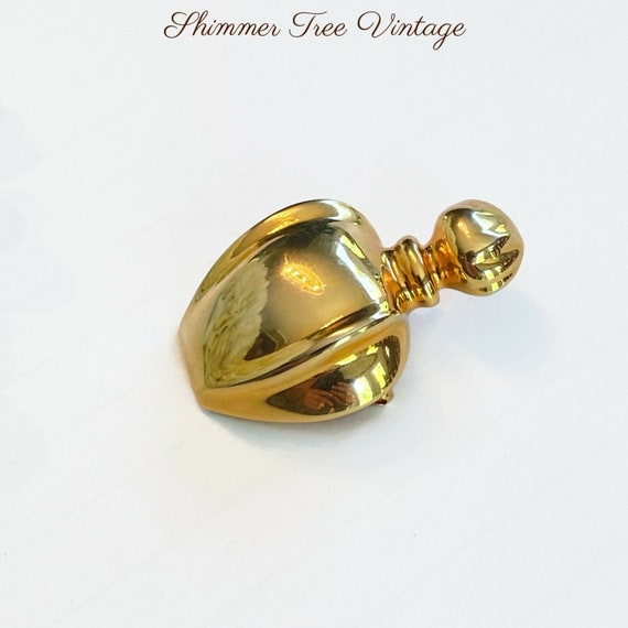 Iconic 1980s CHRISTIAN DIOR Poison bottle brooch - Gem