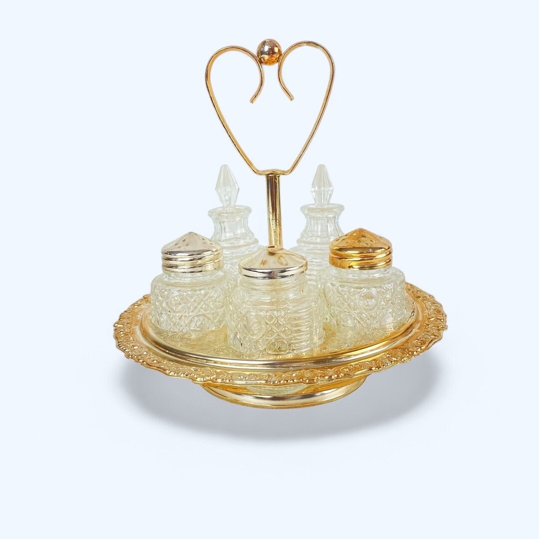Mid Century Mayell Electroplated Steel Cruet Caddy - Etsy