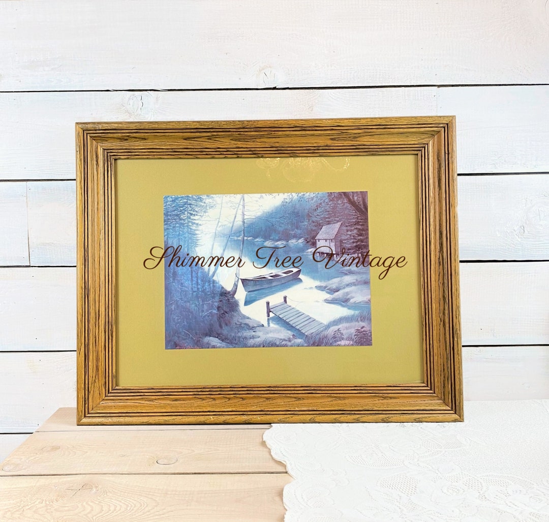 Vintage Harry Ekman Signed and Framed Boat Print - Etsy