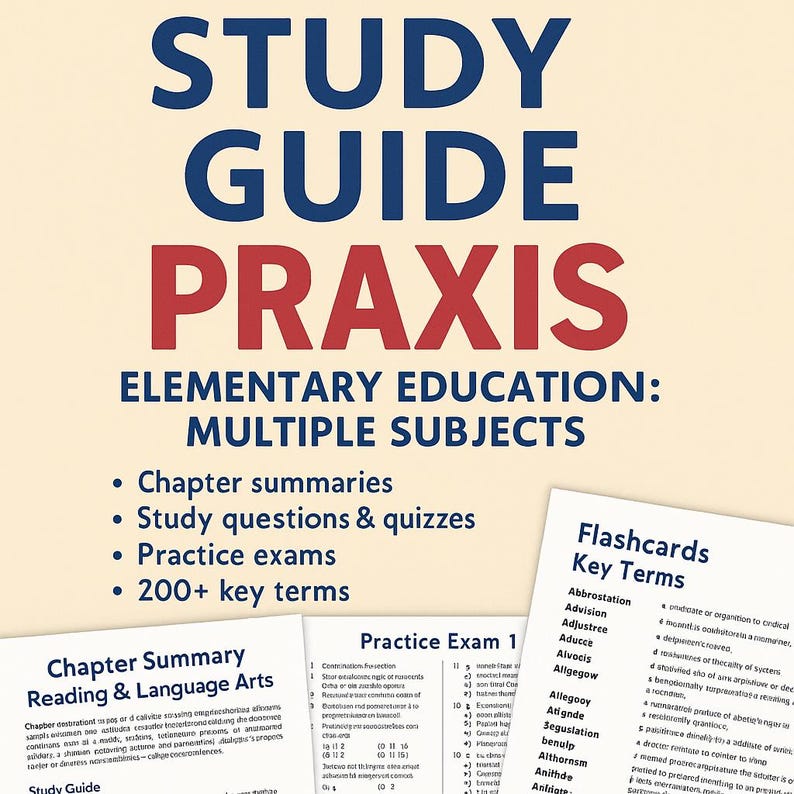 Praxis Elementary Education Study Guide | Multiple Subjects, Practice ...
