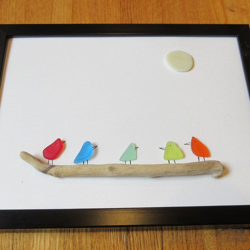 Seaglass Hummingbird - Etsy