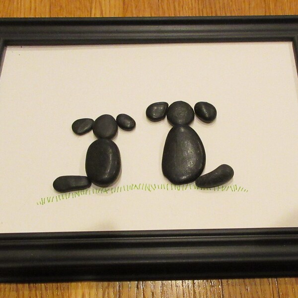 Pebble Art Dogs - Etsy