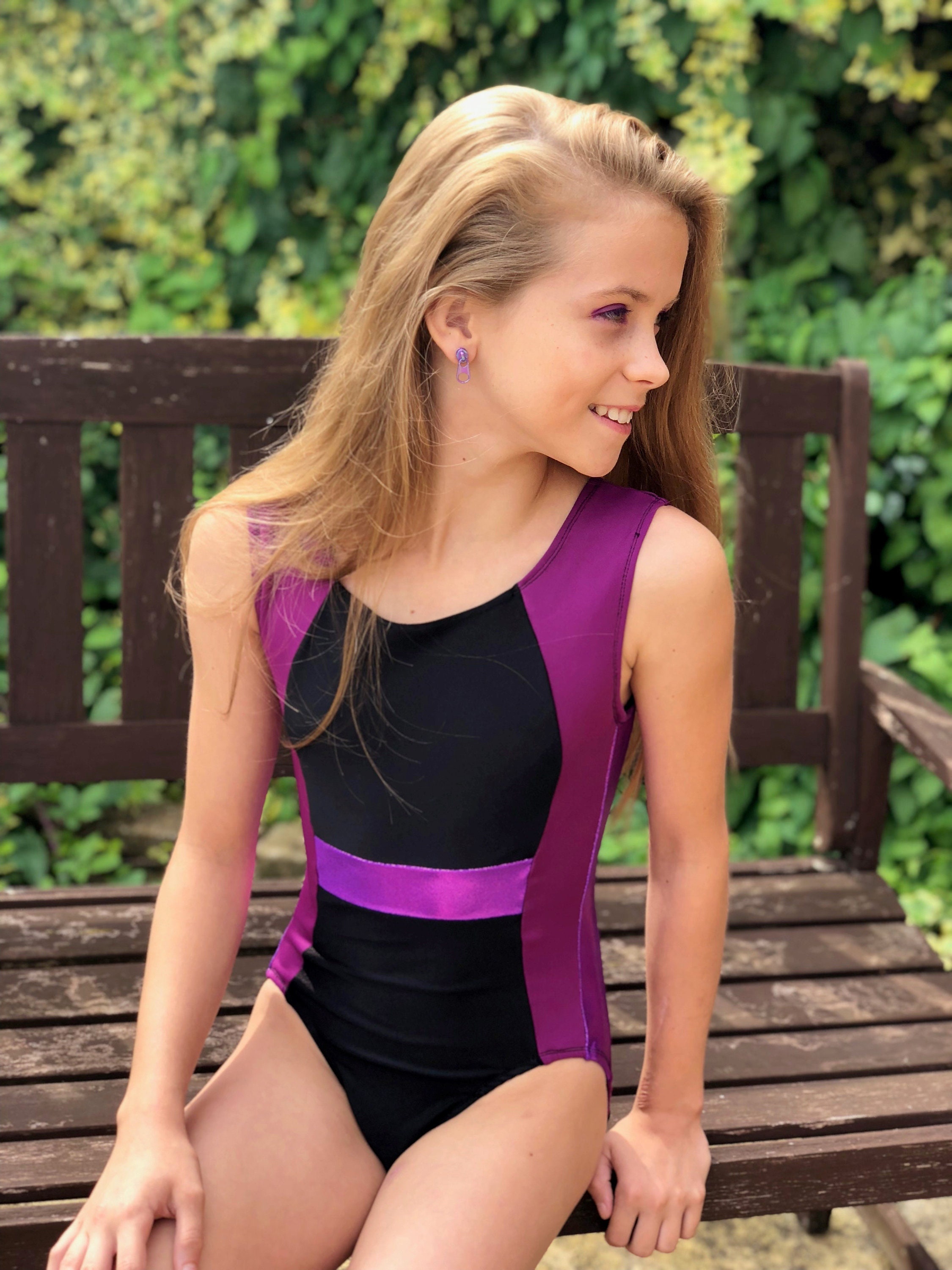black-dance-leotard-with-metallic-contrast-in-teal-green-size-etsy