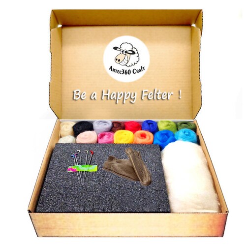 Needle Felting Kit 4.2 Oz 120g 70S Merino Wool Roving in 16 - Etsy