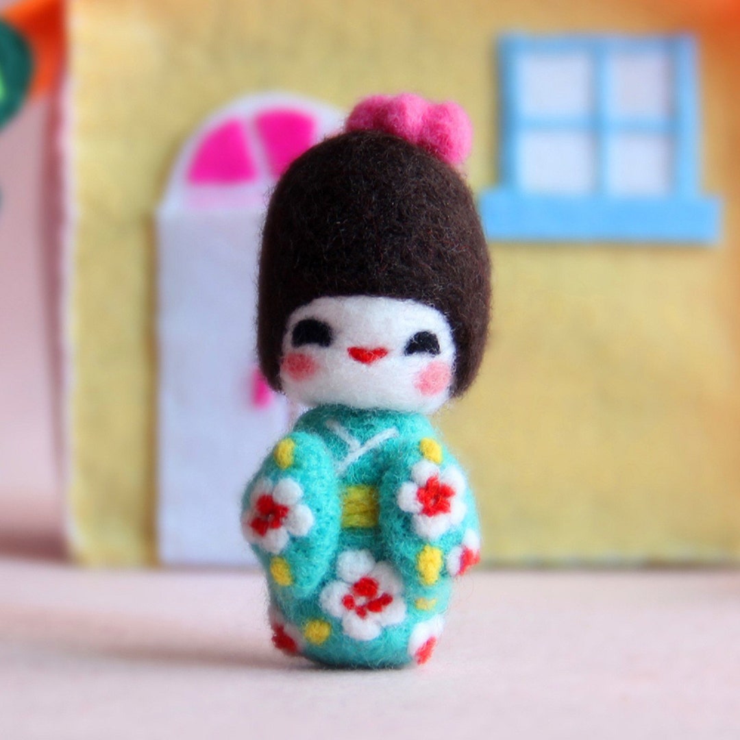 Japanese Doll Needle Felting Kit Christmas Gift Felting Supplies - Etsy