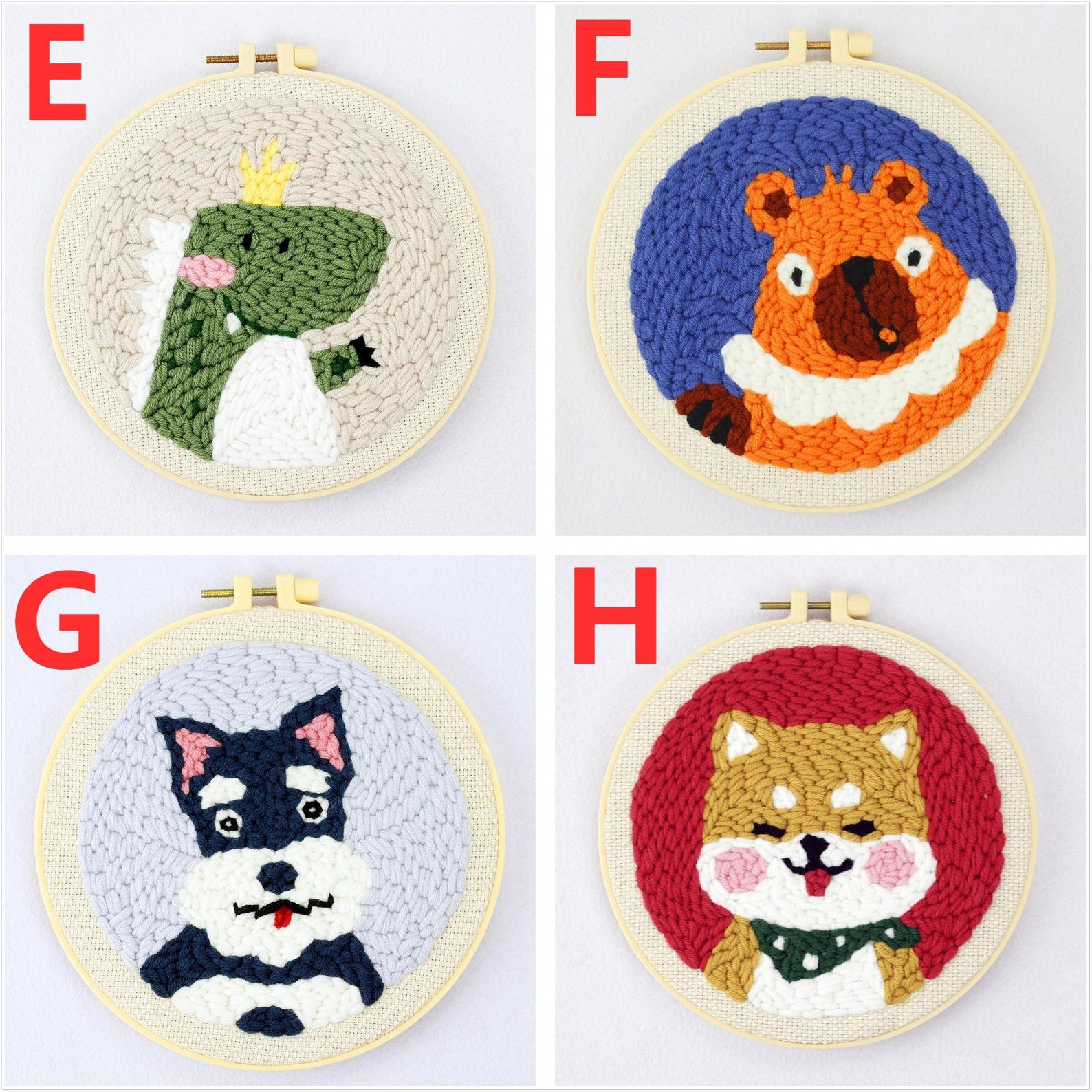 Animal Punch Needle Kit |craft Kit |beginner Punch Needle Kit | Punch ...