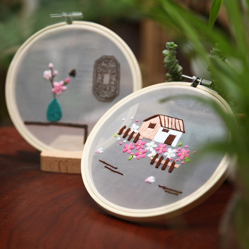 Minimalist Transparent Embroidery Kit Easter Day Gift - Etsy