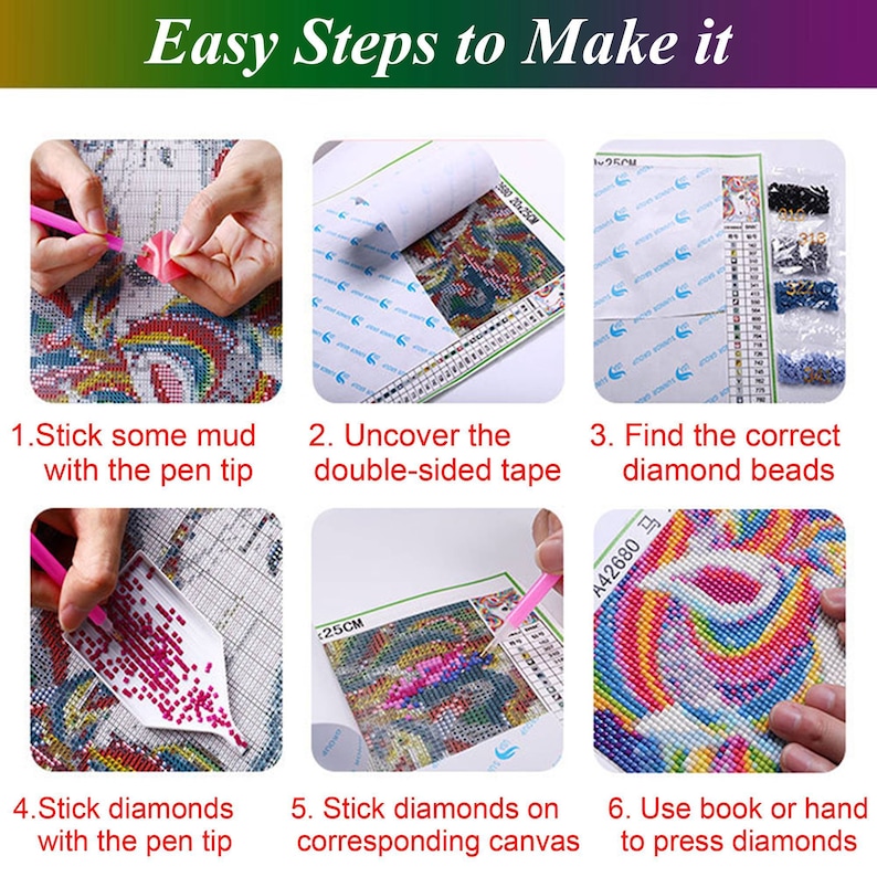 Christmas Gift, Custom 5d Diamond Painting Custom Gift Round Diamond ...