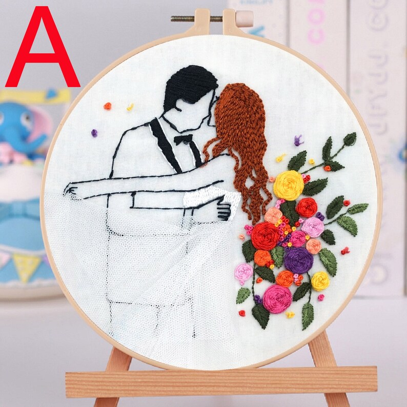 Wedding Embroidery Kit for Bride and Groom Gift Including - Etsy
