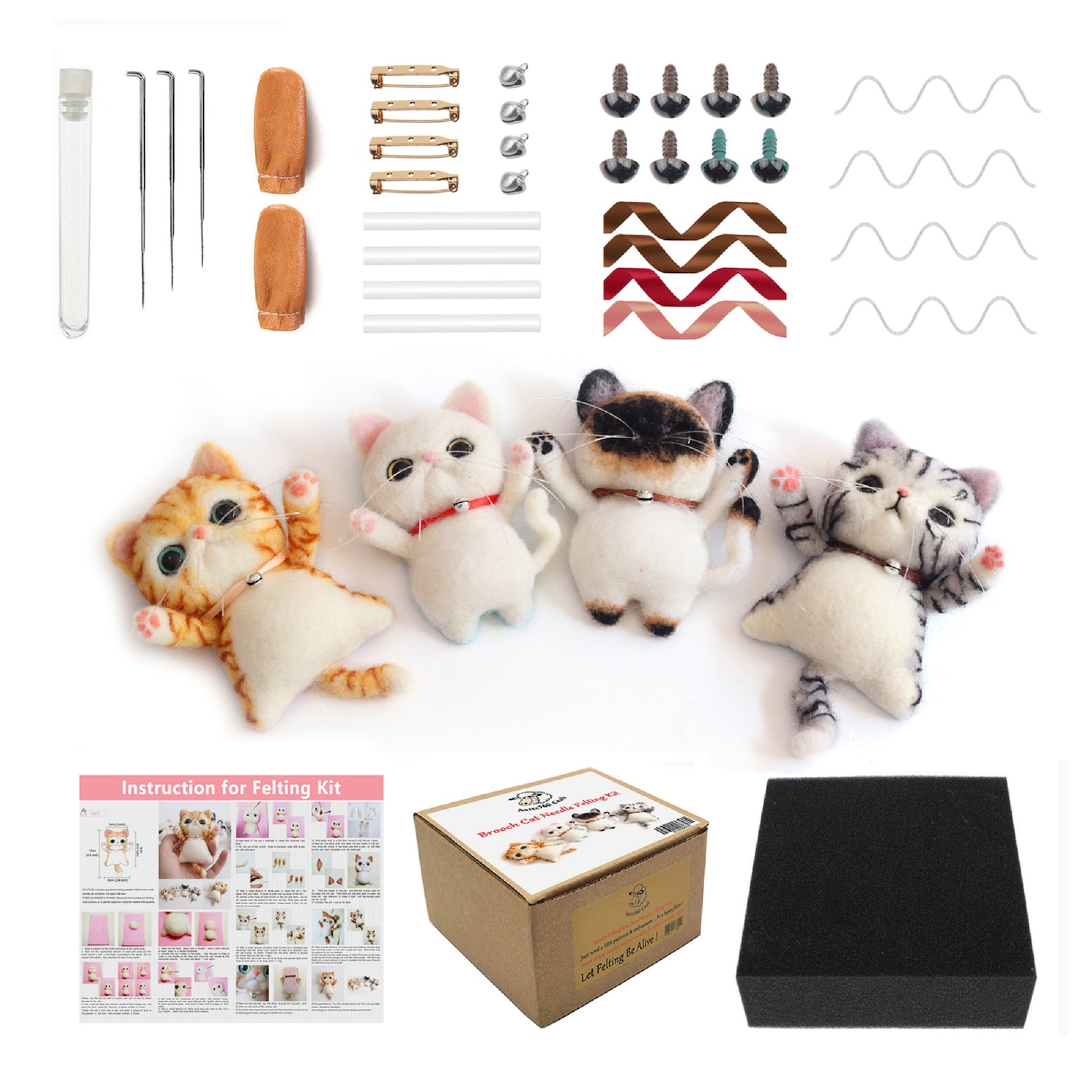 5 Pack Shiba Inu Dog Needle Felting Kits With Gift Box Package - Etsy