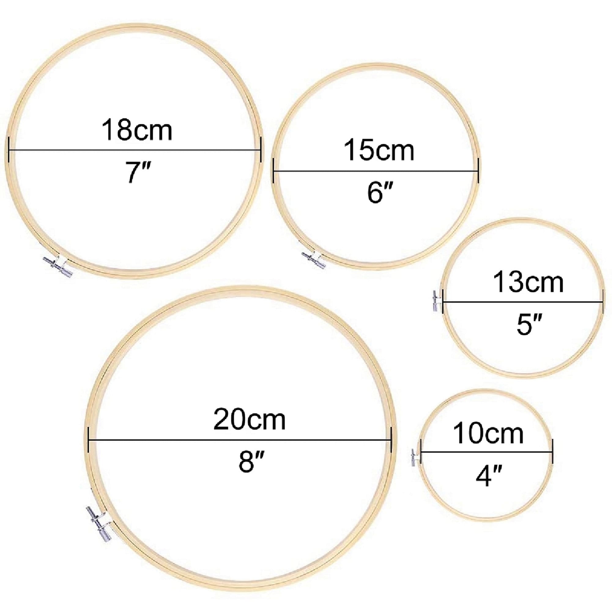10 Pieces Embroidery Hoop 5 Inch Bamboo Embroidery Frame for - Etsy