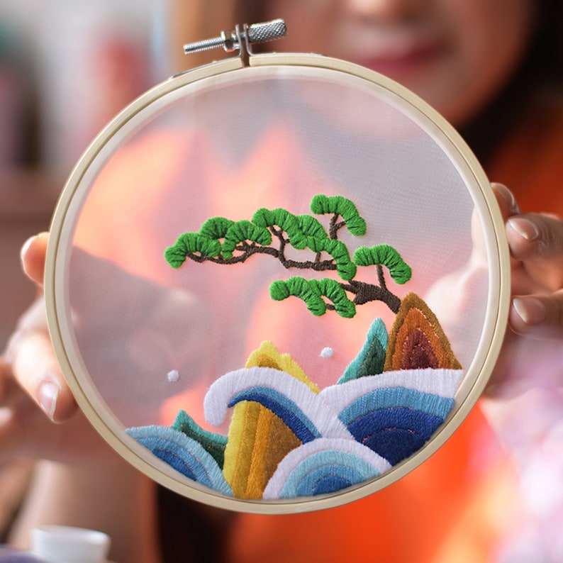 Minimalist Transparent Embroidery Kit Easter Day Gift - Etsy