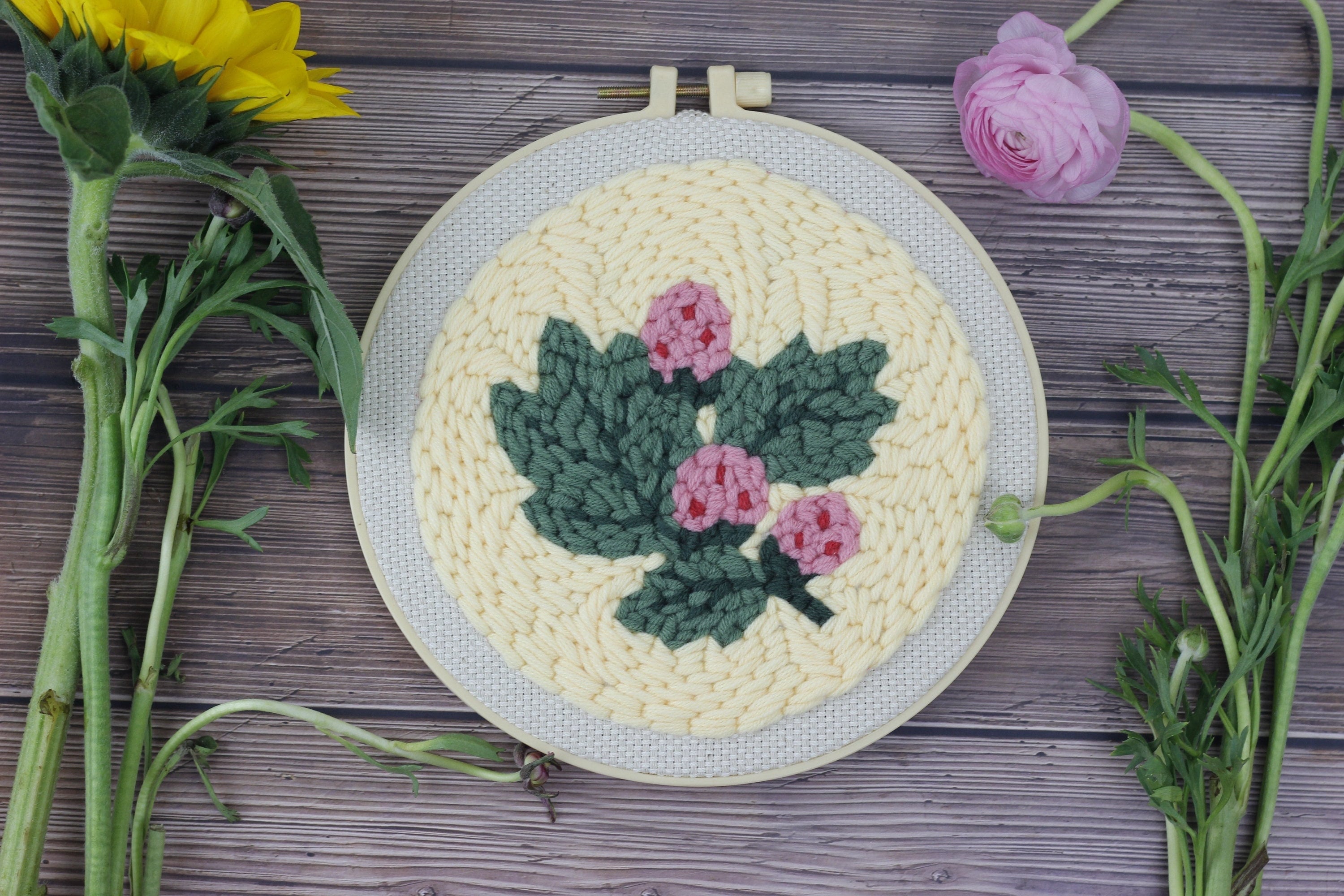 Leaf Punch Needle Kit Beginner Punch Needle Kit Punch Needle | Etsy