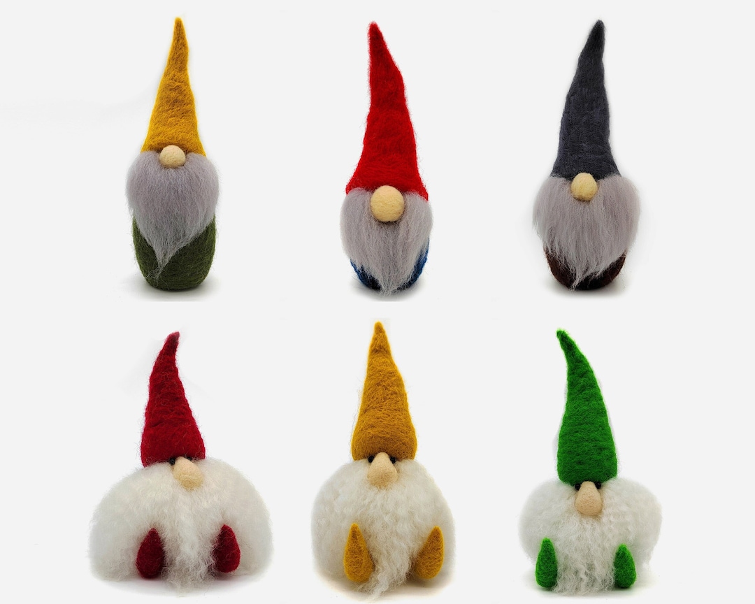 Gnome Needle Felting Kits 6 Inch DIY Craft Kit for Beginner Gift Craft ...