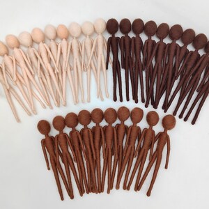 10 Pieces Pink Skin Tone Needle Felted Skeleton, Friendly for Beginner ...
