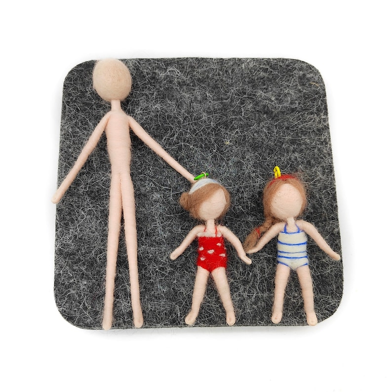 3 Size Skeleton Needle Felted Body for Fairy, for Your Felting Project ...