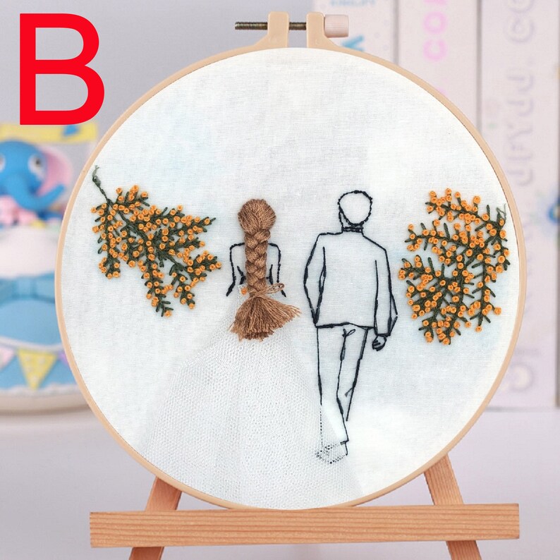 Wedding Embroidery Kit for Bride and Groom Gift Including - Etsy