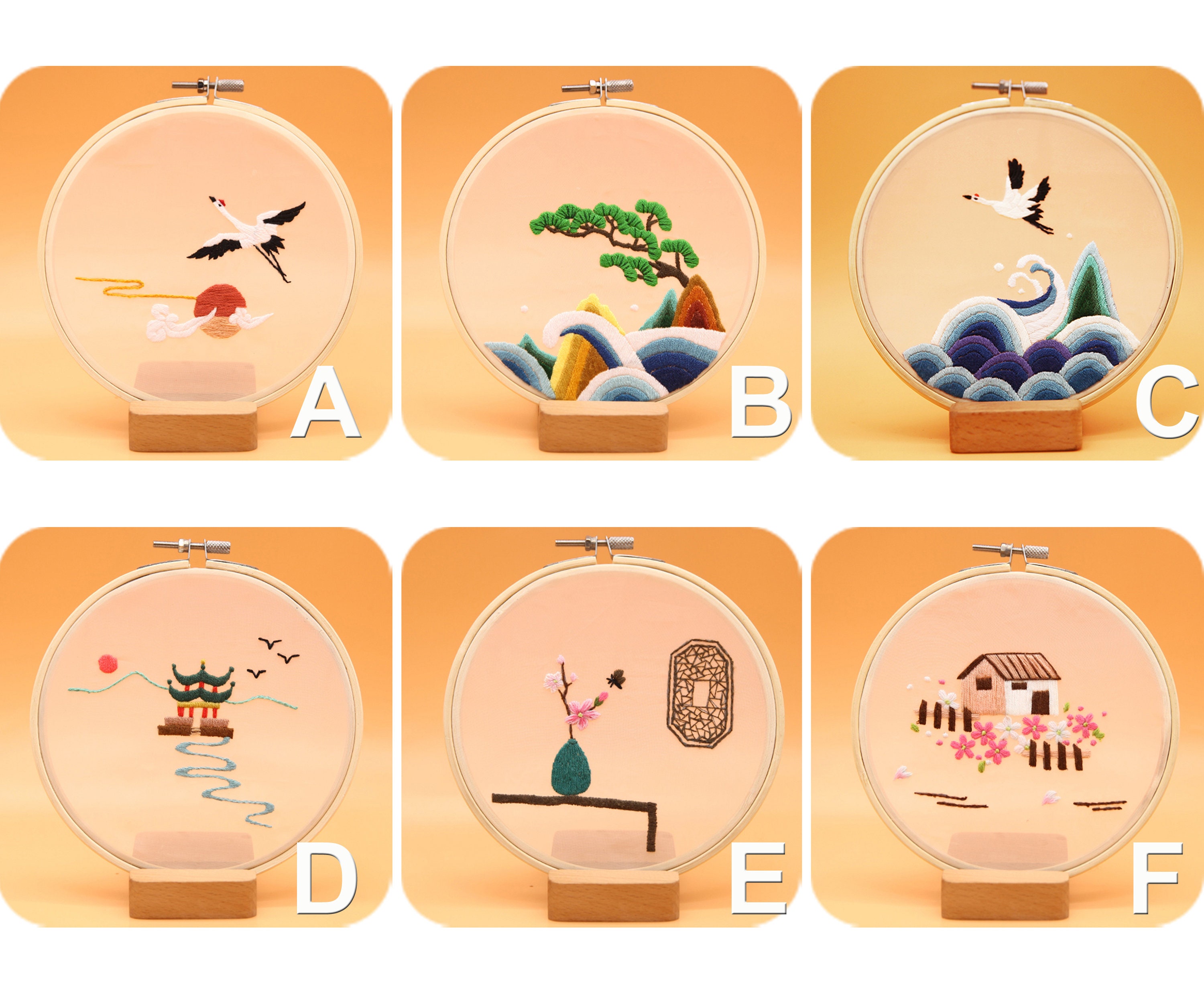 Minimalist Transparent Embroidery Kit Easter Day Gift - Etsy