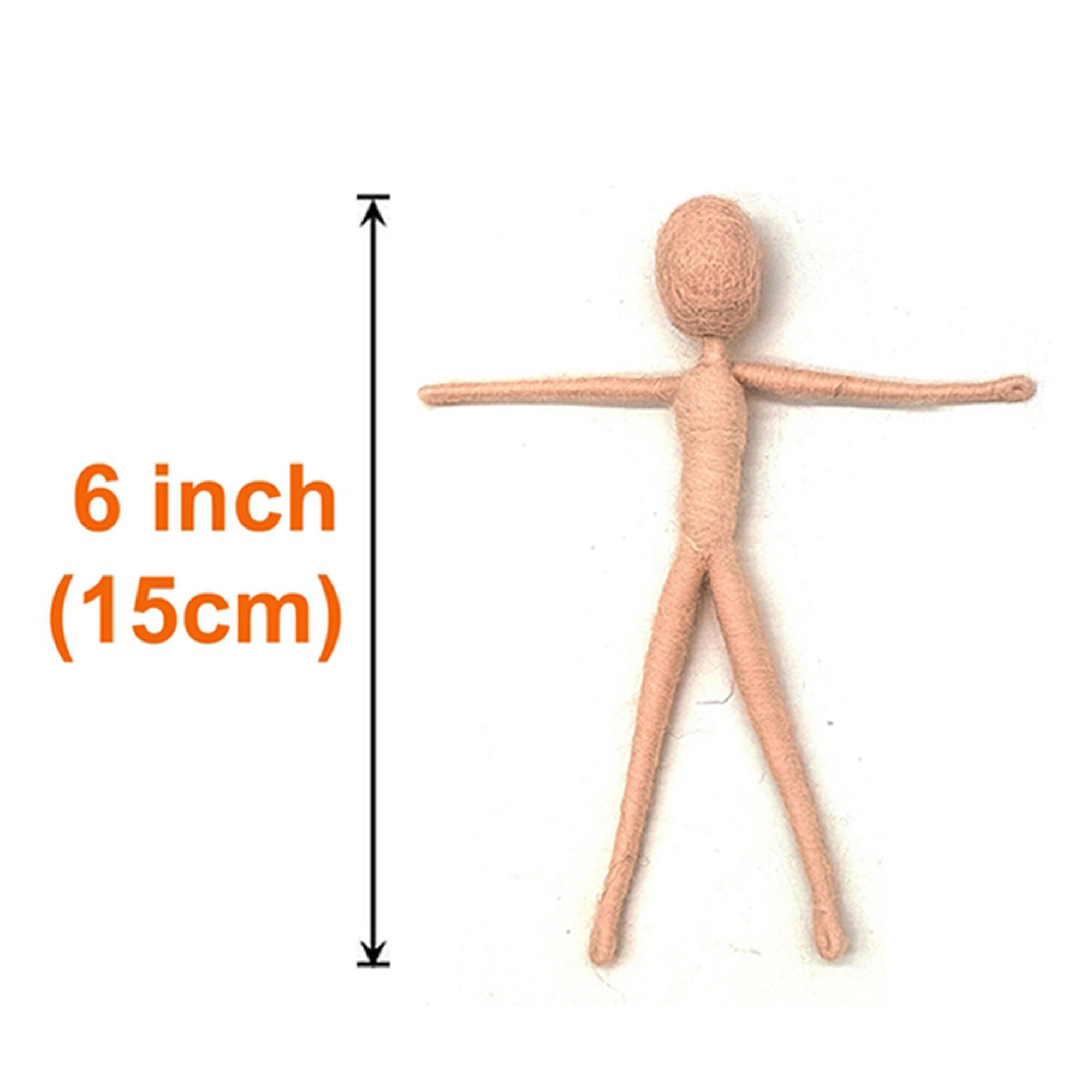 10 Pieces Pink Skin Tone Needle Felted Skeleton, Friendly for Beginner ...