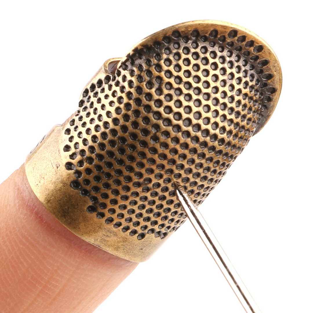 Sewing Thimble Finger Protector, Embroidery Needlework Metal Brass ...