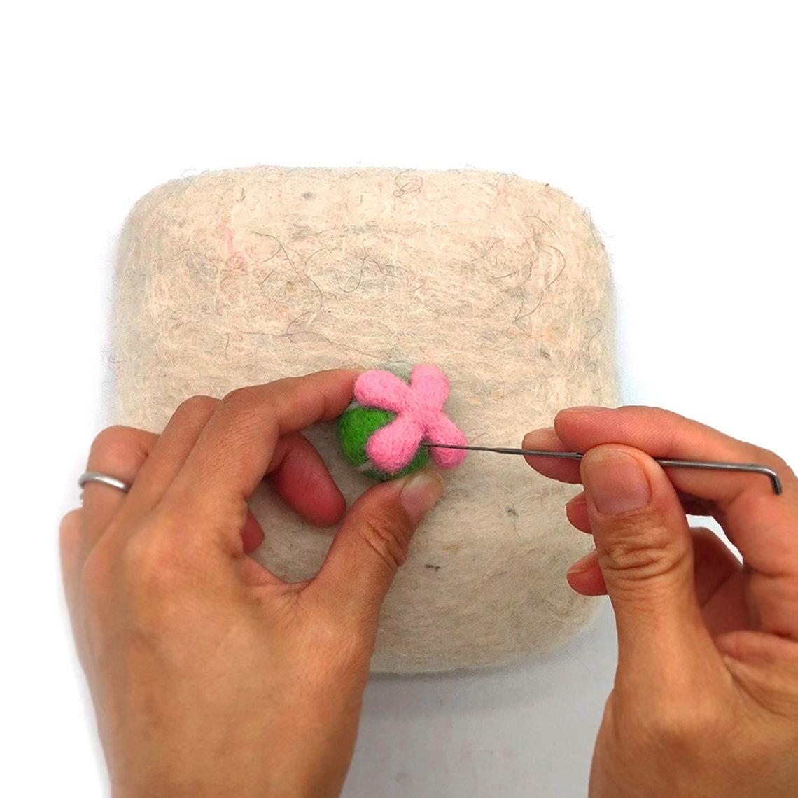 100% Woolen Needle Felting Mat Eco-friendly Natural Wool Mat | Etsy