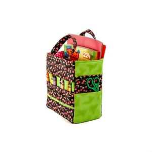 Cherry Kid's Art Tote Bag, Children's Crayon Caddy, Art Organizer ...