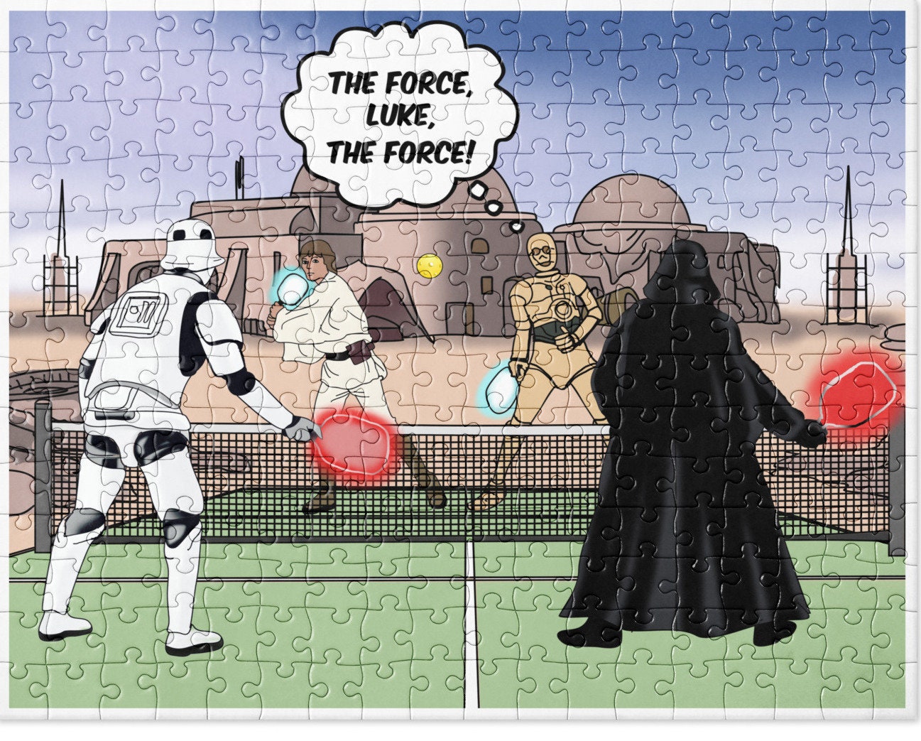 Use the Force Pickleball Jigsaw Puzzle - Etsy