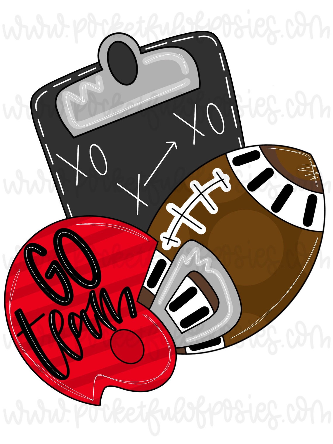 Football Helmet Clipboard Door Hanger Downloadable Printable Template ...