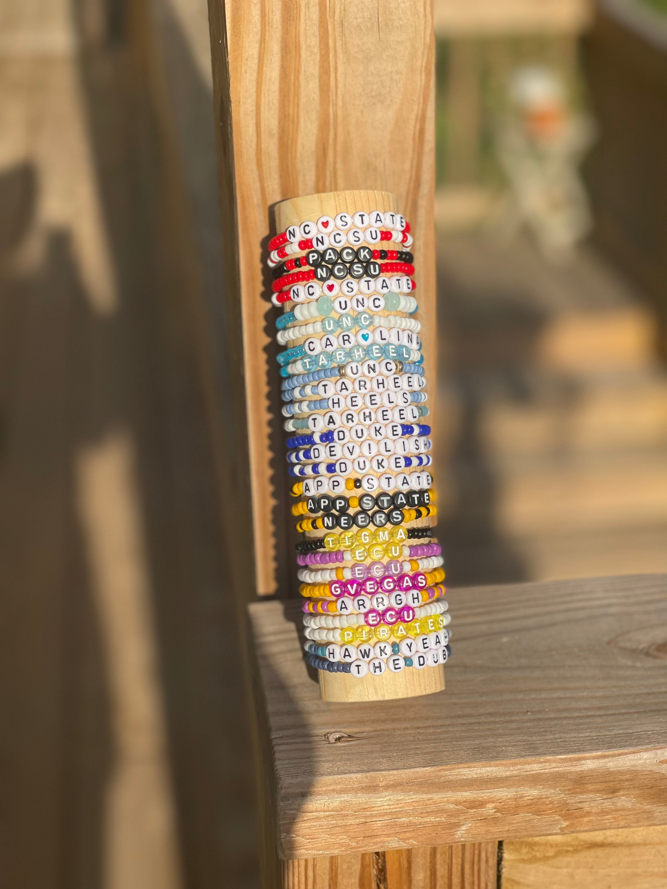 Dainty College Name Bracelets Sports Bracelets School Bracelets ...