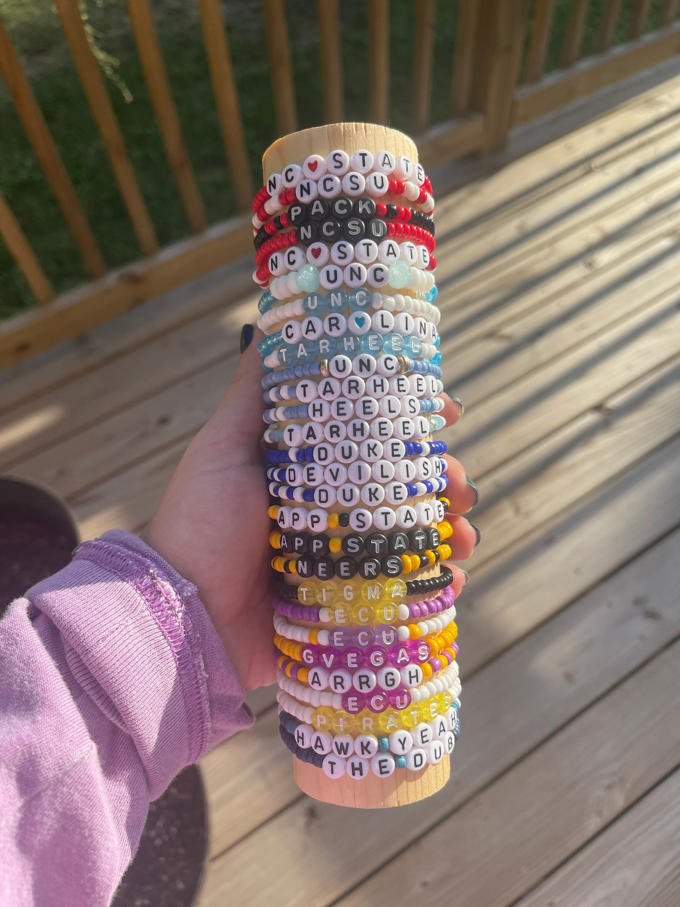 Dainty College Name Bracelets Sports Bracelets School Bracelets ...