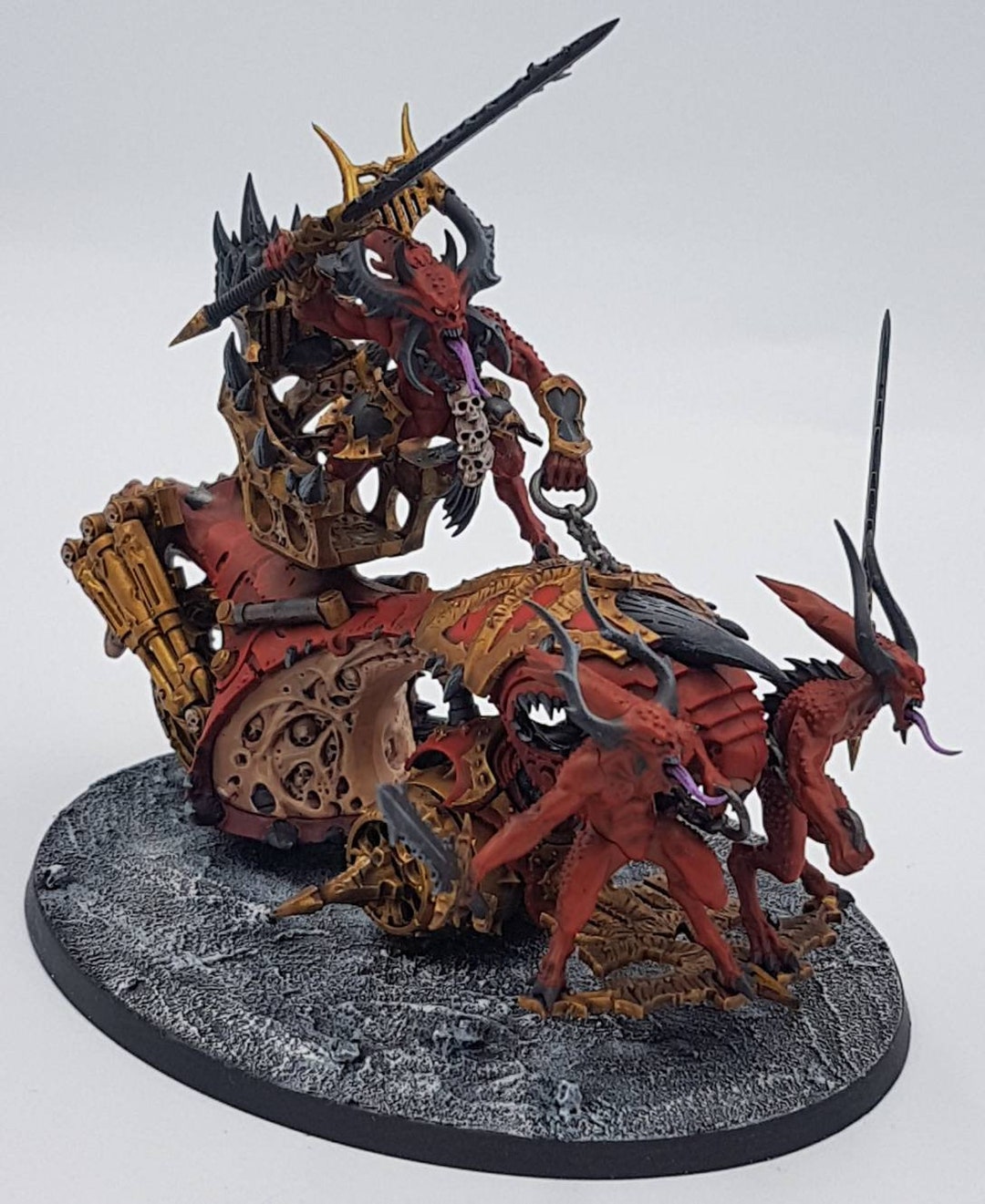 Rendmaster Herald on Blood Throne Daemons of Khorne Painted Miniature ...