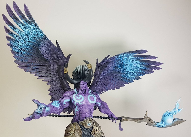 Magnus Daemon Primarch of Tzeentch Custom Painted Miniature, Warhammer ...
