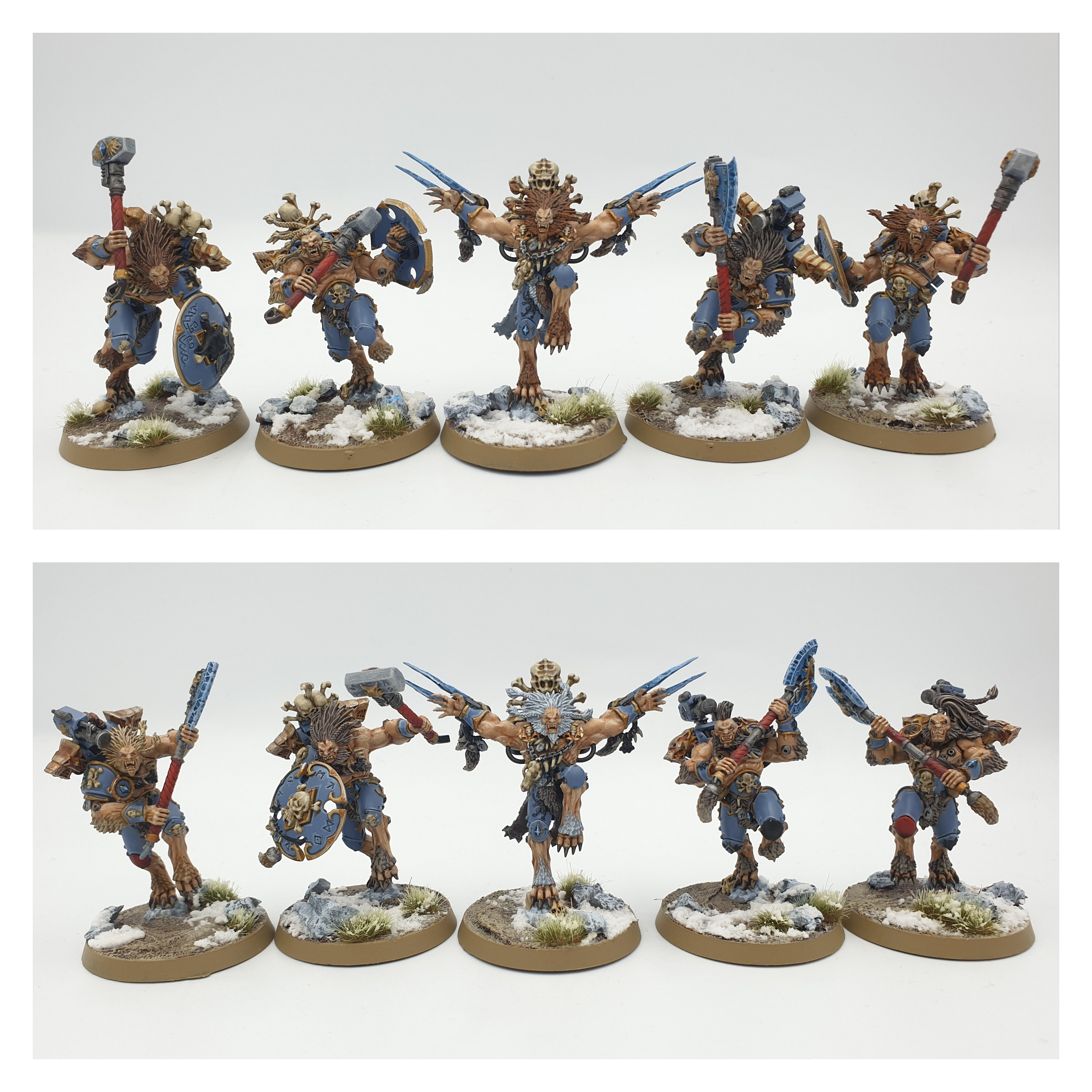 Wulfen Space Wolves Custom Painted Miniature Models, Available to Order ...